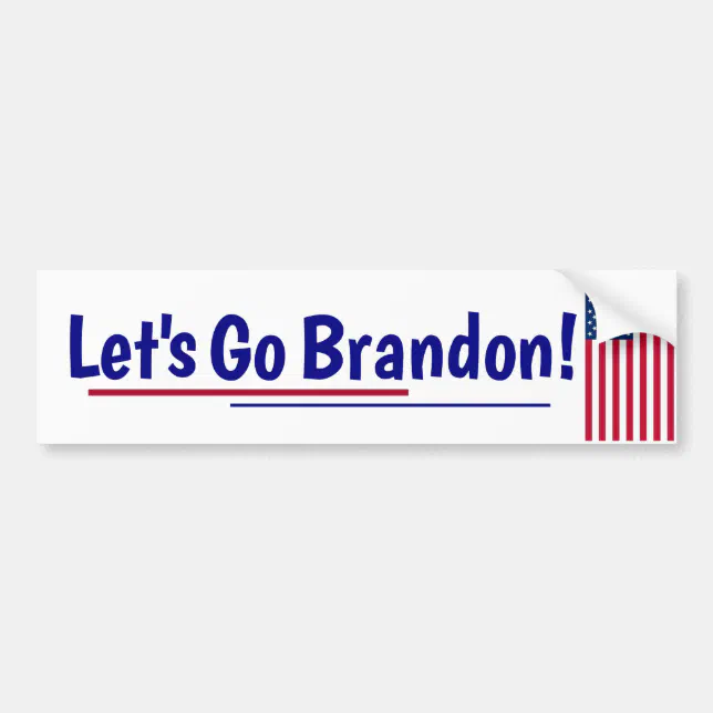 Let's go Brandon Bumper Sticker | Zazzle