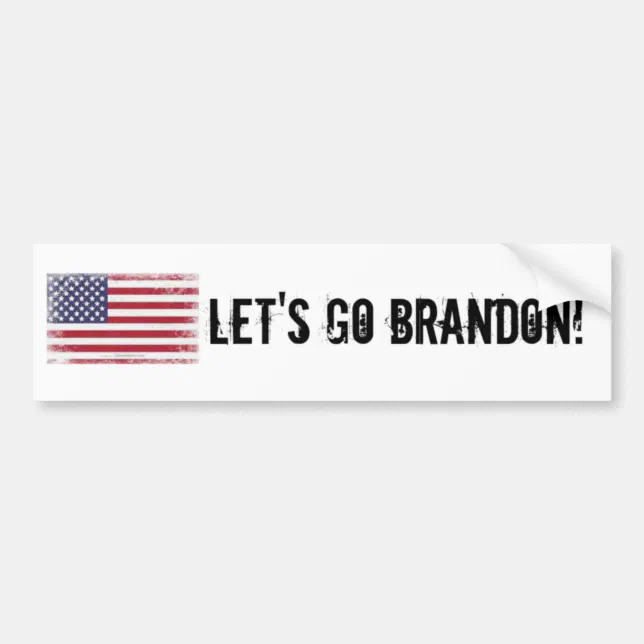 Let's Go Brandon Conservative Bumper Sticker | Zazzle