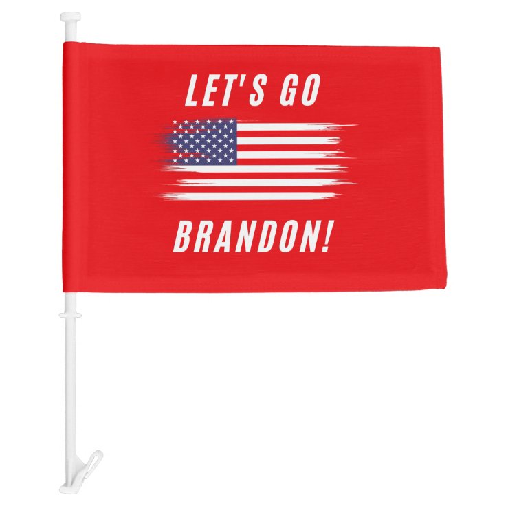 Lets Go Brandon! FJB Car Flag | Zazzle