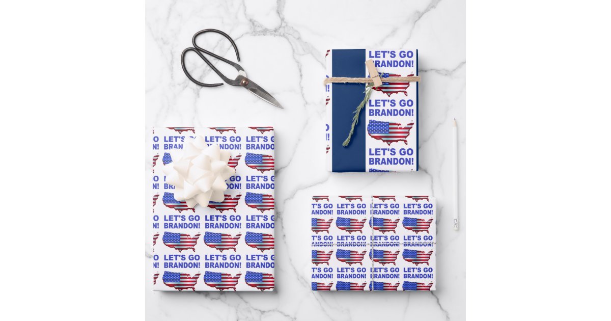 LET'S GO BRANDON WRAPPING PAPER SHEETS | Zazzle