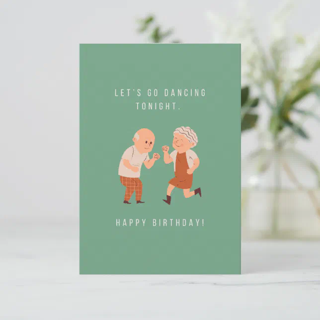 Let's Go Dancing Birthday Card | Zazzle