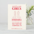 Let's go girls bachelorette invitation | Zazzle