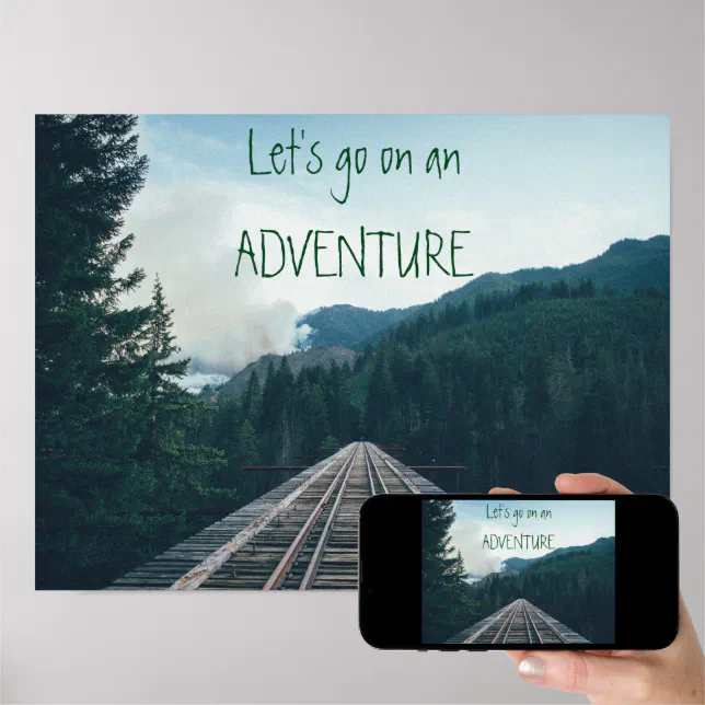 Let's go on an Adventure Motivational Poster | Zazzle