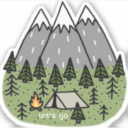 Let's go sticker | Zazzle