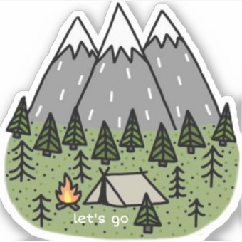 Let's go sticker | Zazzle