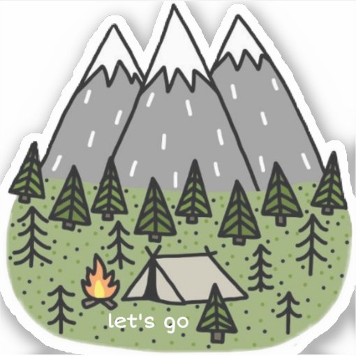 Let's go sticker | Zazzle
