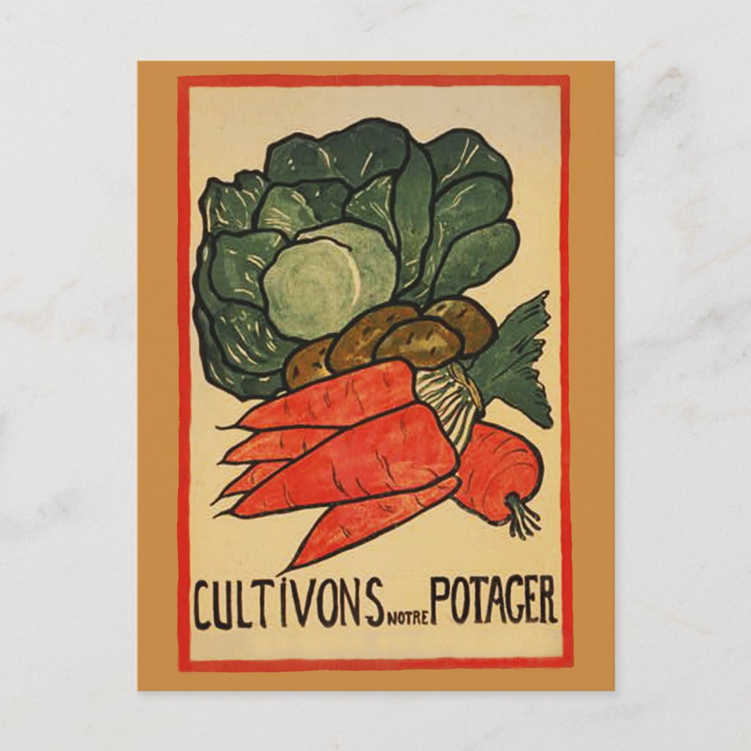Let's Grow a Vegetable Garden Postcard | Zazzle