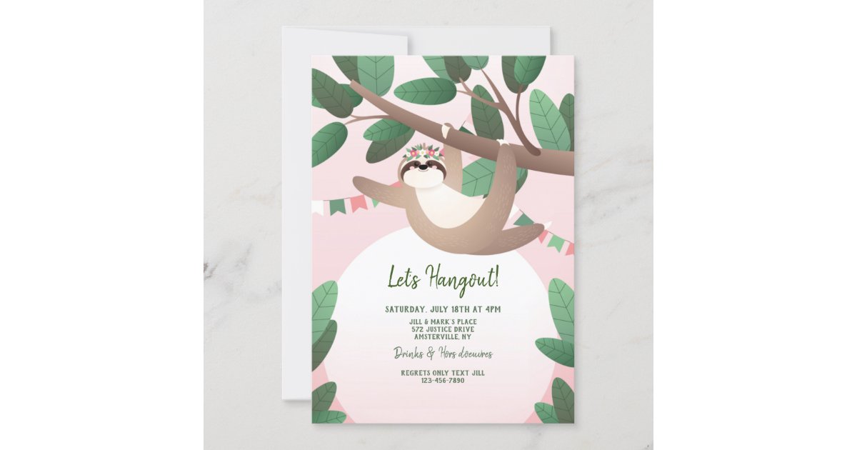 Let's Hangout Invitation | Zazzle