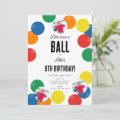 Let's Have a Ball Kids Birthday Party Theme Invitation | Zazzle
