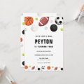 Lets Have a Ball Sports Birthday Invitation | Zazzle
