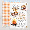 Let's Have S'more Fun Campfire Birthday invitation | Zazzle
