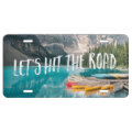 Let's Hit the Road | Wanderlust Nature License Plate | Zazzle