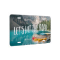 Let's Hit the Road | Wanderlust Nature License Plate | Zazzle