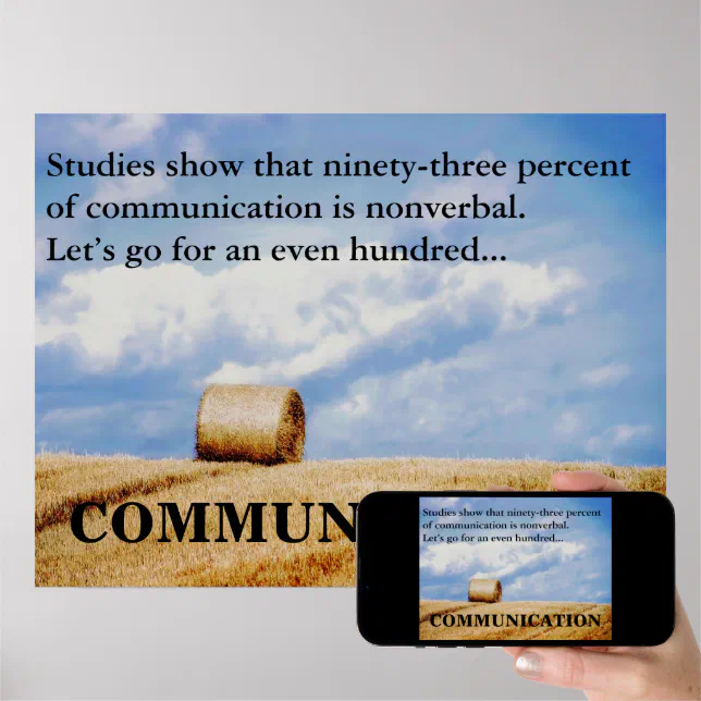 Let's improve our communications skills (L) Poster | Zazzle