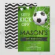 Let's Kick Off Soccer Birthday Invitation | Zazzle