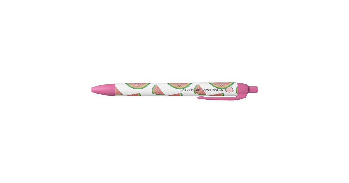 Let's Make Some Notes, Kawaii Watermelon Pen | Zazzle