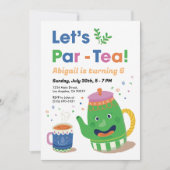 Let's Par-Tea! Birthday Invitation | Zazzle
