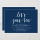 Lets par tea, Modern Bridal Shower Celebration Inv Invitation | Zazzle