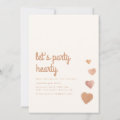 Let's Party Hearty Love Heart Baby Shower Invitation | Zazzle
