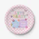 Let's Party Preppy Varsity Patch Birthday Party Paper Plates | Zazzle