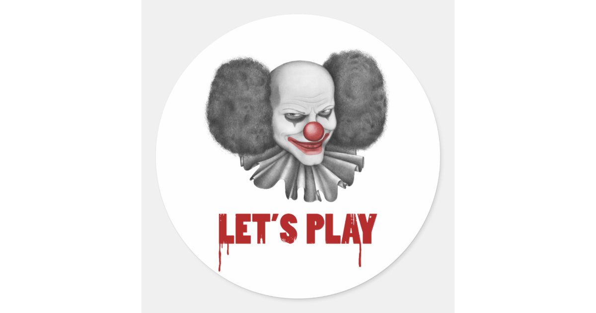 Let's Play Gift Classic Round Sticker | Zazzle