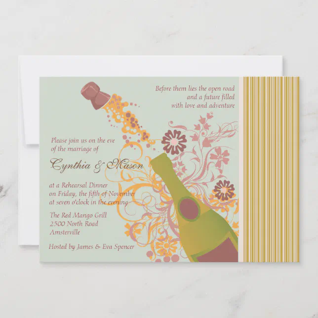 Let's Pop the Cork Invitation | Zazzle