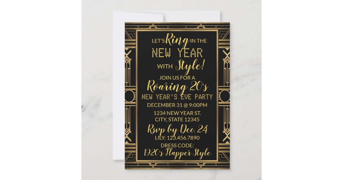 Let's Ring in the New Year Invitation | Zazzle