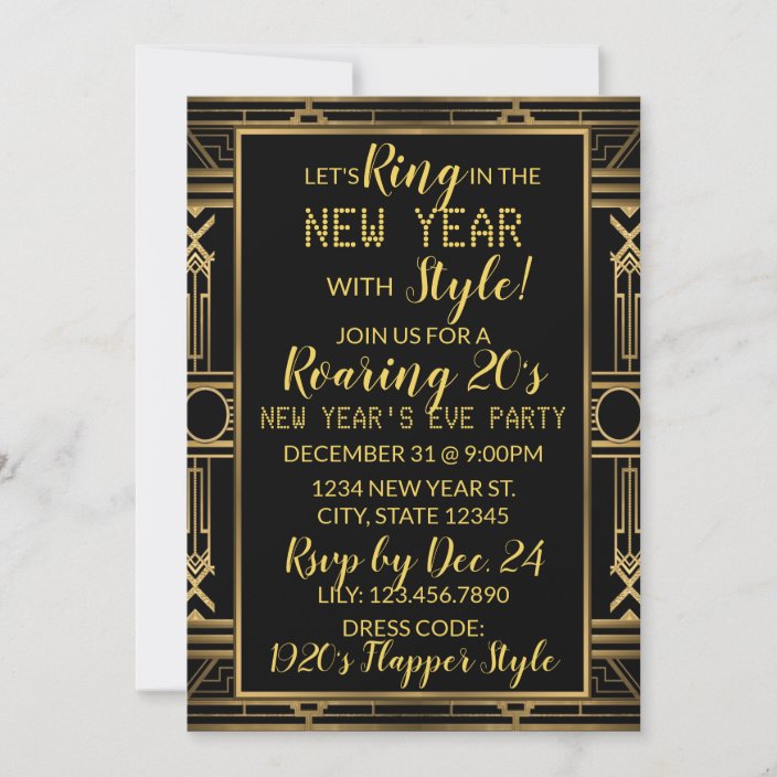 Let's Ring in the New Year Invitation | Zazzle.com
