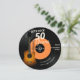 Let's Rock 50 Years Guitar Vintage Record Birthday Invitation | Zazzle