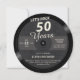 Let's Rock 50 Years Music LP Vintage 50th Birthday Invitation | Zazzle