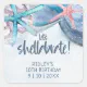 Let's Shellabrate Starfish Beach Birthday Square Sticker | Zazzle