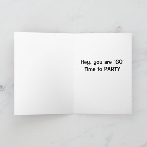 LET'S START "ROCKING" "60th BIRTHDAY" WISH Card | Zazzle