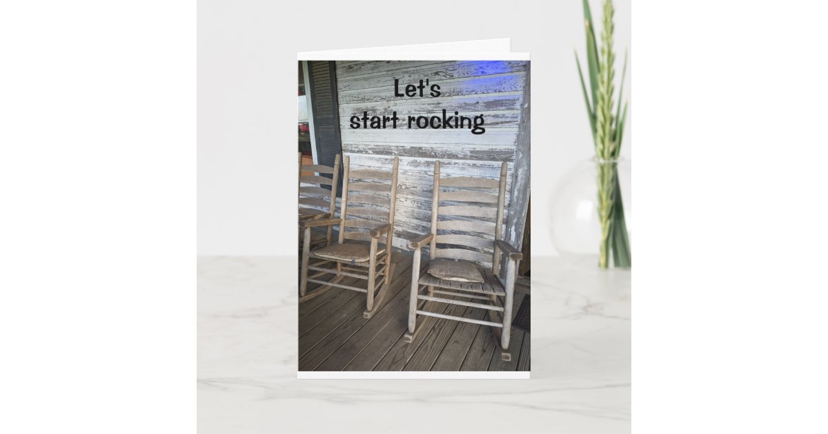 LET'S START "ROCKING" "60th BIRTHDAY" WISH Card | Zazzle