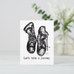 Let's Take a Journey Postcard | Zazzle