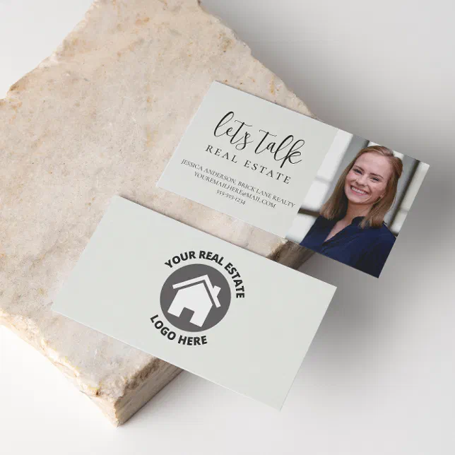 Let's Talk Real Estate Professional Business Card | Zazzle
