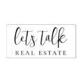 Let's Talk Real Estate Self-inking Stamp | Zazzle
