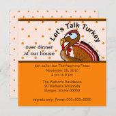 Let's Talk Turkey Invitation | Zazzle