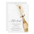 Let's Toast Couples Engagement Party Invitation | Zazzle