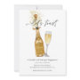 Let's Toast Couples Engagement Photo Invitation | Zazzle