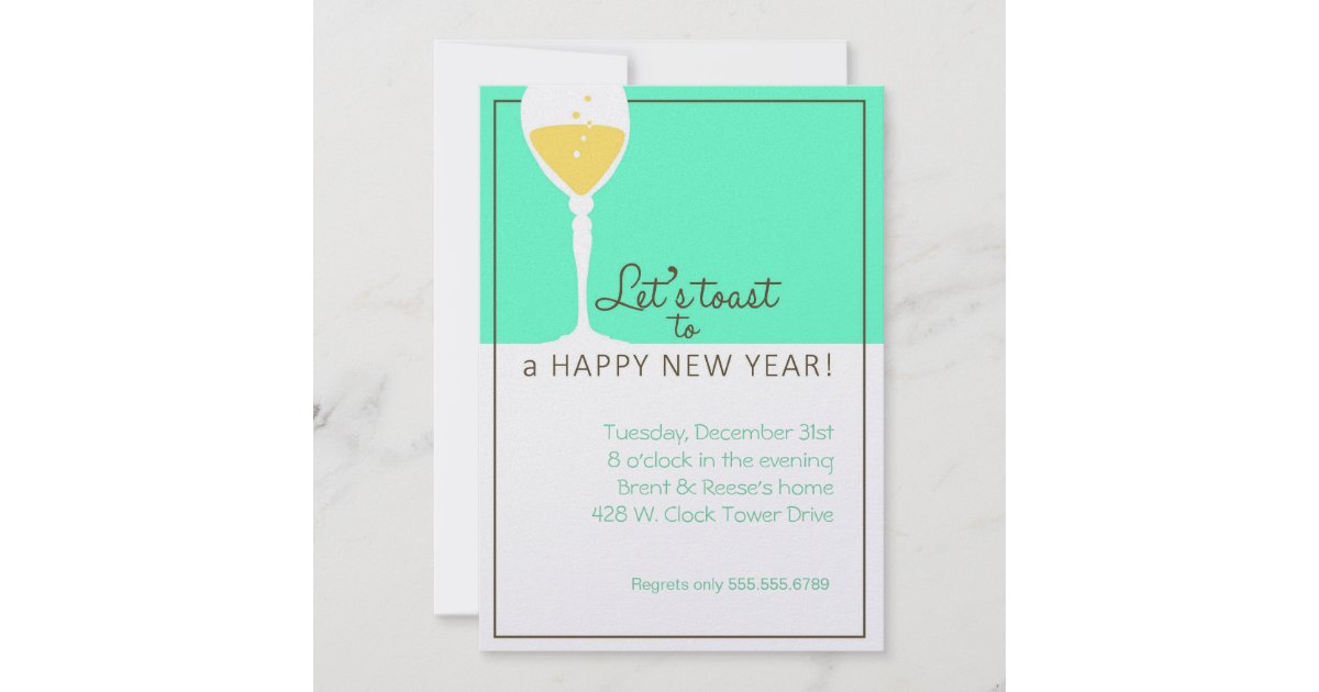 Let's Toast Invitation | Zazzle