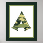 Army Camouflage in Green and Brown Military Poster | Zazzle.com