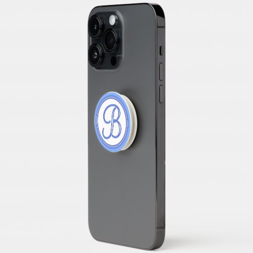 Letter B Initial PopSocket | Zazzle