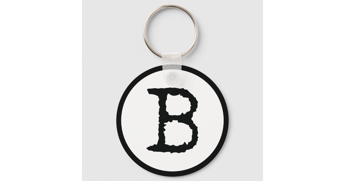 Letter B Keychain | Zazzle