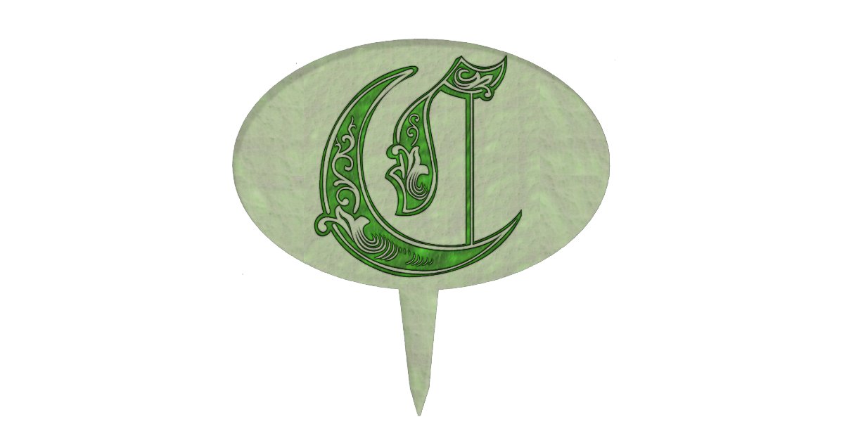Letter C Cake Topper | Zazzle