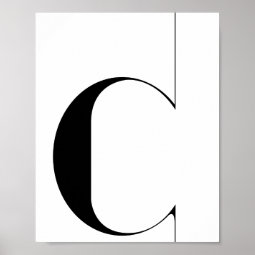 Letter C Poster | Zazzle