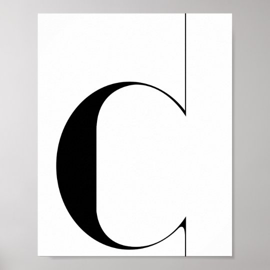 Letter C Poster | Zazzle.com
