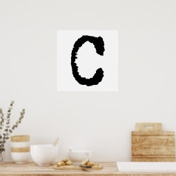 Letter C Poster | Zazzle