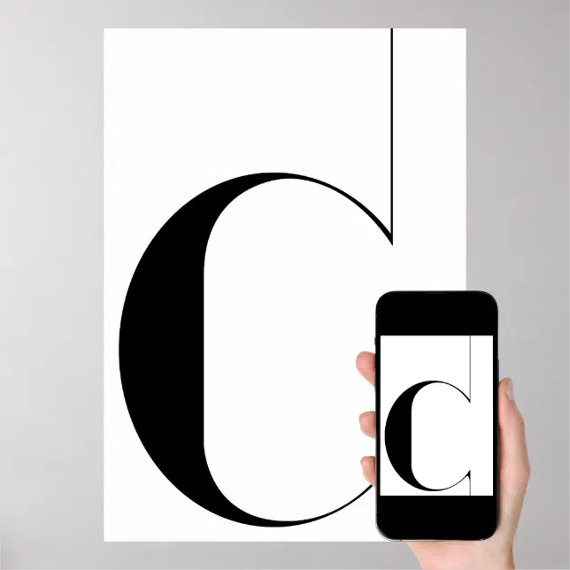 Letter C Poster | Zazzle