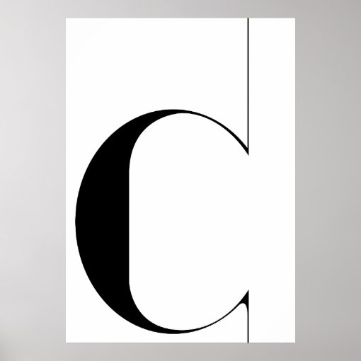 Letter C Poster | Zazzle
