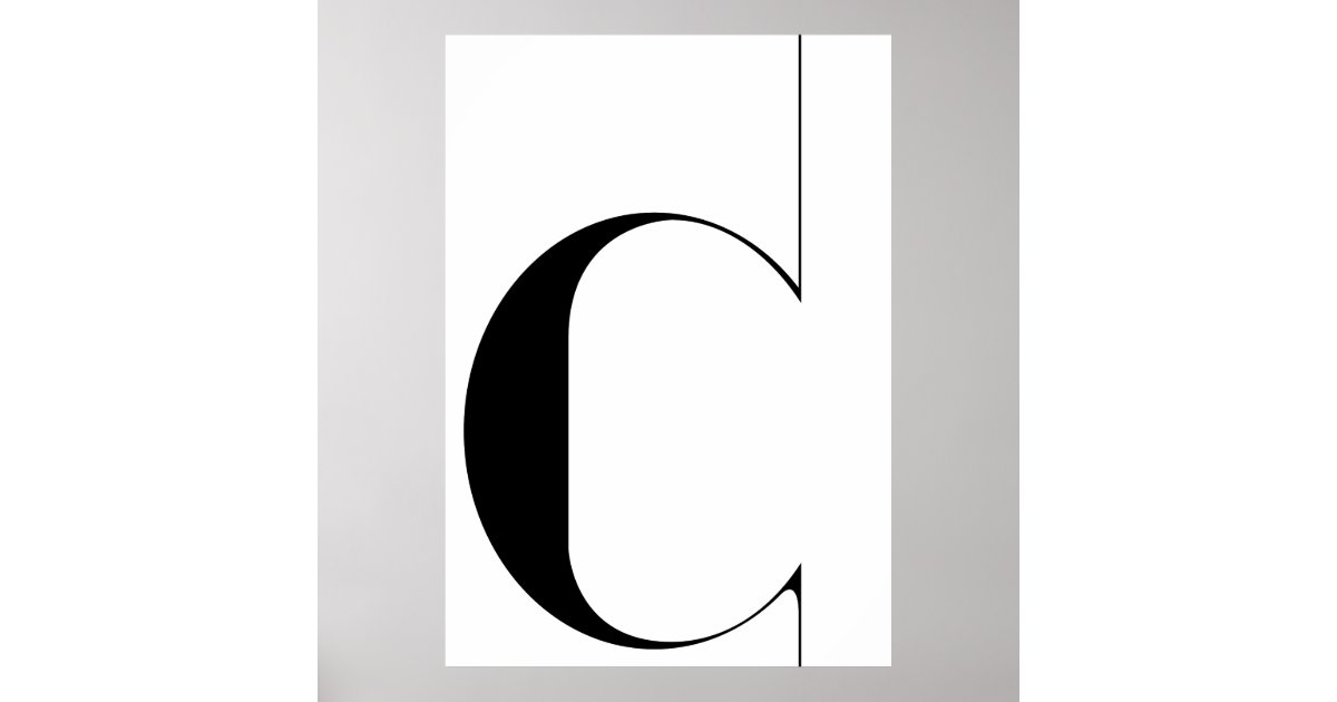 Letter C Poster | Zazzle